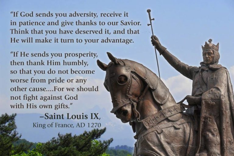 August 25: Feast Day of Saint Louis IX, King of France – The American ...