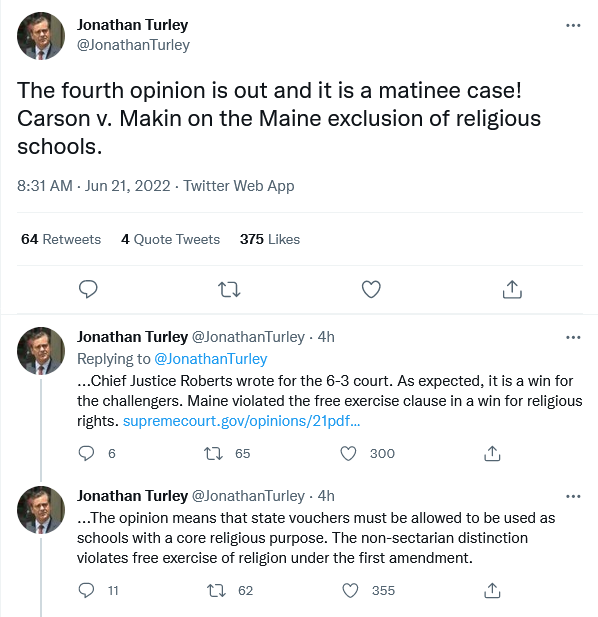 Carson v. Makin – The American Catholic