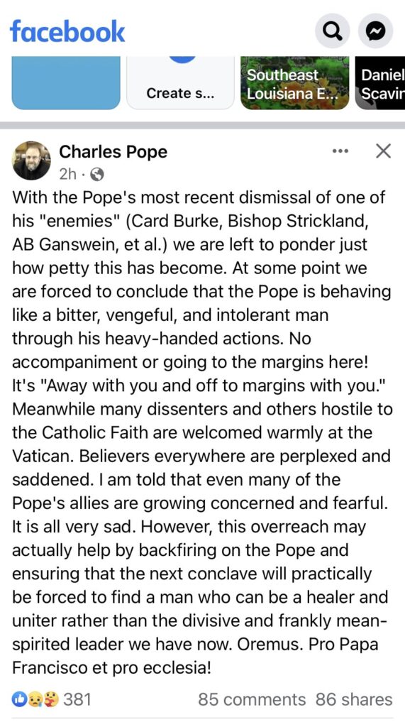 PopeWatch: Monsignor Pope – The American Catholic