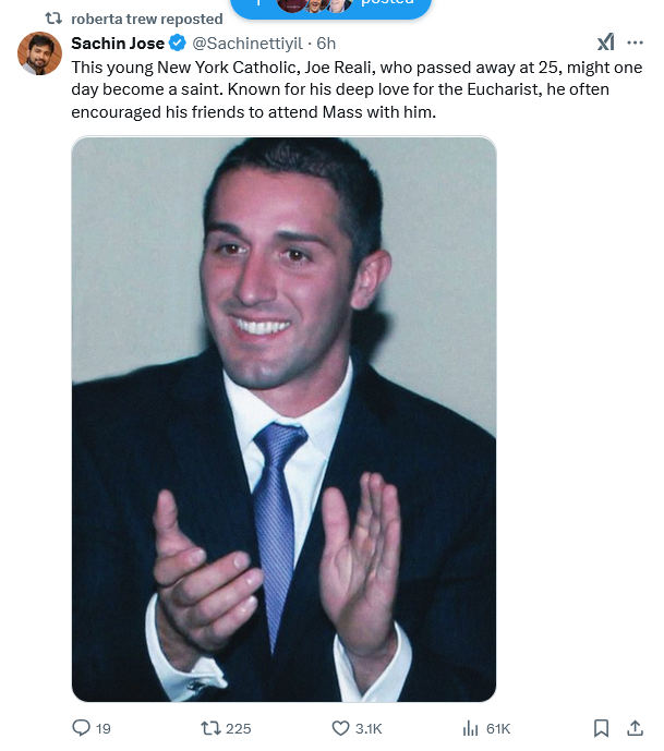 The Saint Next Door: Joe Reali – The American Catholic