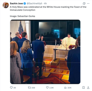 President Trump’s Immaculate Conception Message. – The American Catholic