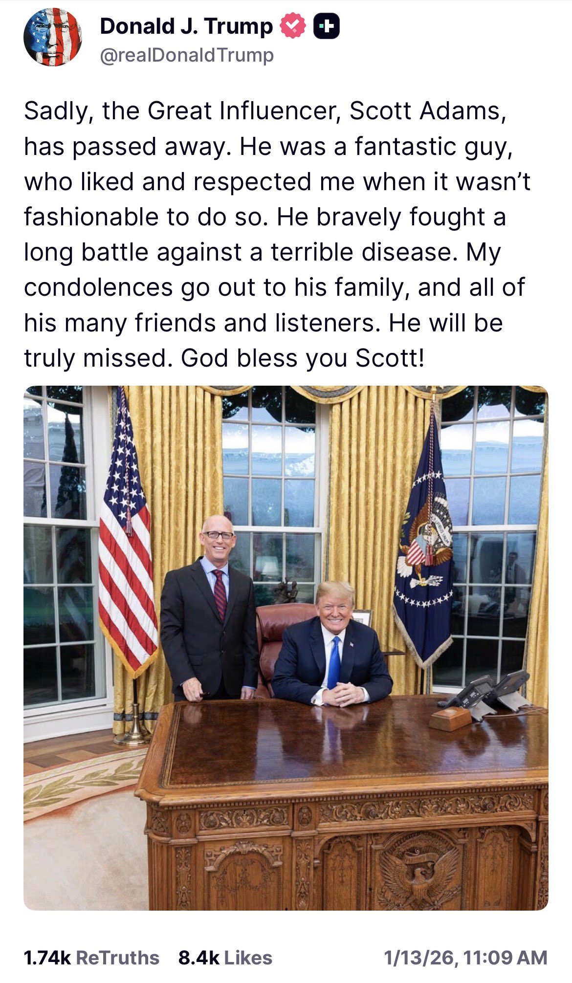 Requiescat In Pace: Scott Adams – The American Catholic